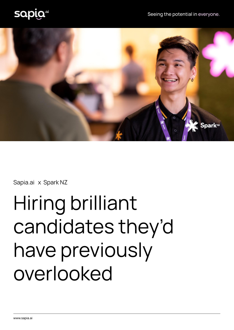 Removing bias with a blind interviewer | Sapia.ai